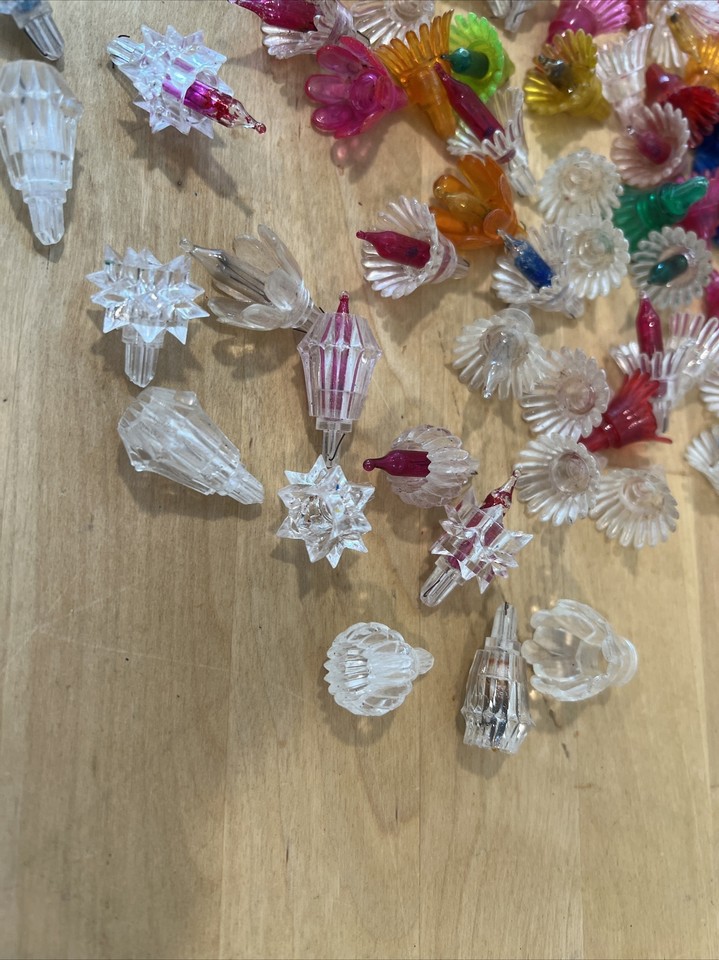 VTG Replacement Christmas Light Bulb Covers Petals Starburst Atomic ...