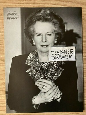 Margaret Thatcher Prime Minister 1991 Magazine Photograph Reprint ...