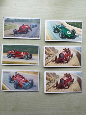 Mobil - The Story of Grand Prix Motor Racing 1971 Bundle of Cards (6 ...