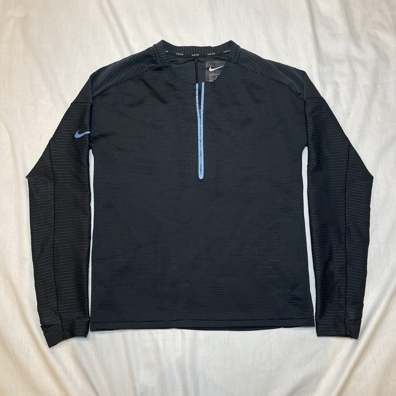 Nike Mens Black Tech Pack Running Long Sleeve Half Zi… - Gem