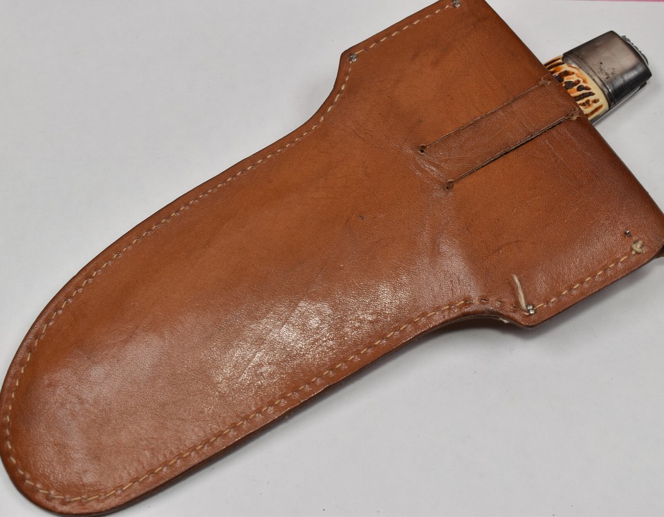 Vintage Colonial Big Chief Knife Axe Hatchet Combo Leather Sheath ...