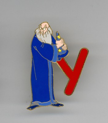 Disney Disneyland Fantasia Yensid Sorcerer Hat Alphabet Letter Y Series ...