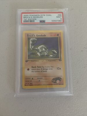 2000 Pokemon Gym Challenge 1st Edition #68 Brock's Geodude PSA 9 MINT ...