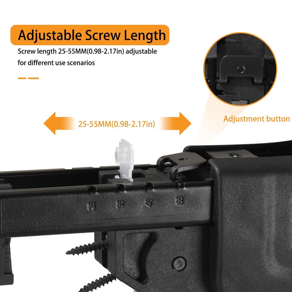 Drywall Screw Gun Adapter, Auto Feed Collated Screw Gun Attachment for ...