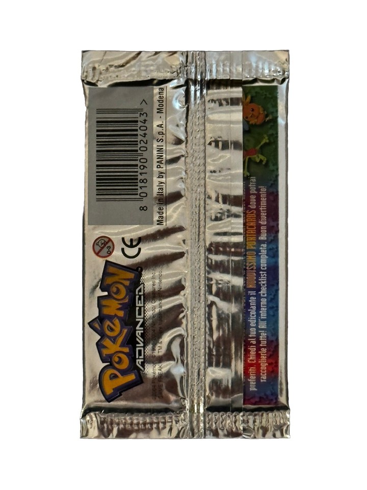 2004 Pokémon Panini Advanced Action Cards Factory Sealed Booster Pack ...