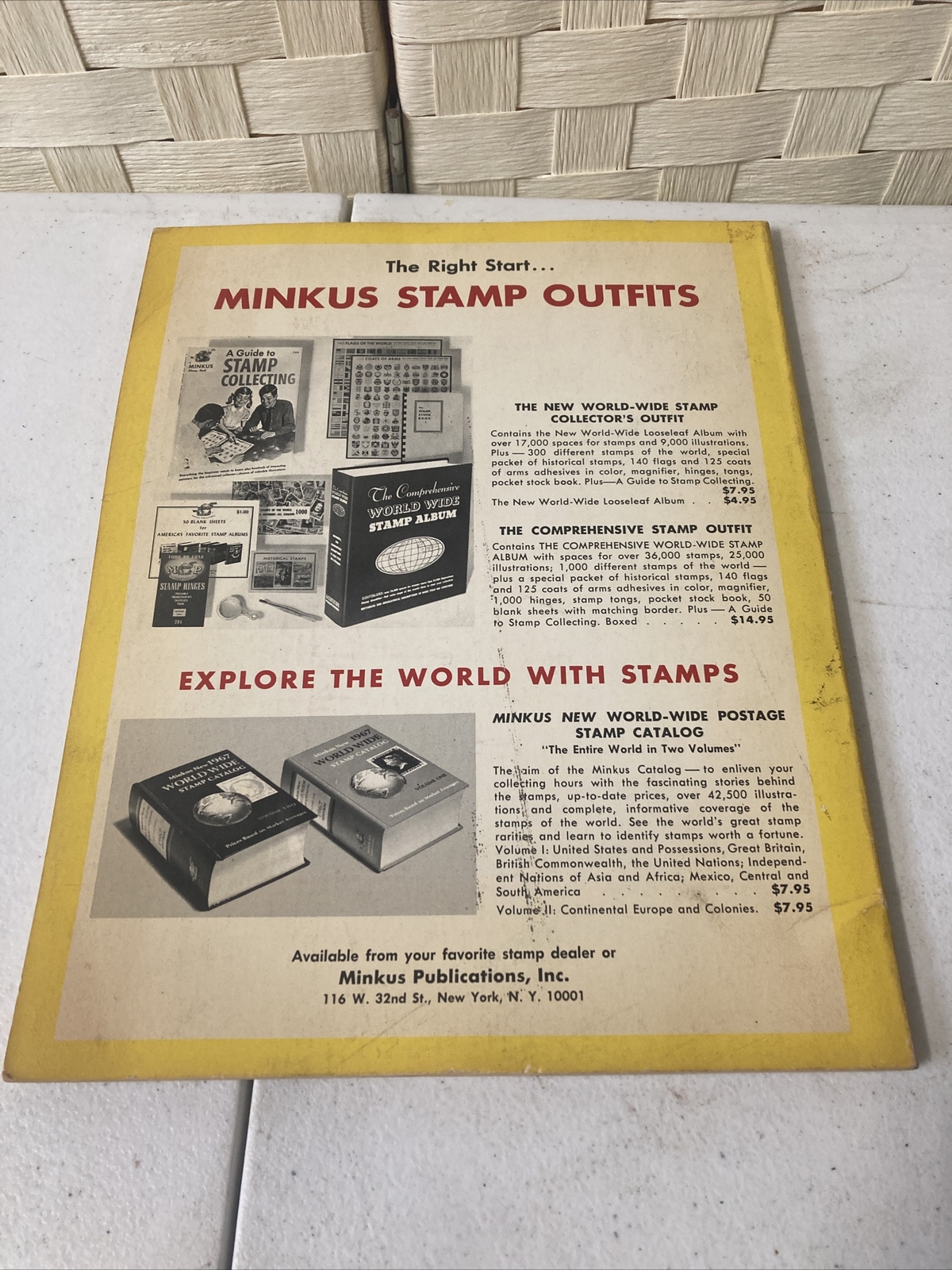 A Guide to Stamp Collecting Minkus Book Vintage 1967 Prescott Holden ...
