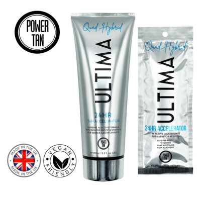 Power Tan Ultima Quad 24 Hour Hybrid UV Sunbed Tanning Accelerator ...