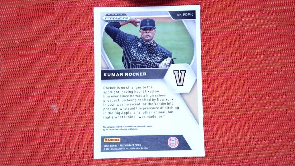 2021 Panini Prizm Draft Picks #PDP10 Kumar Rocker Near mint or better ...