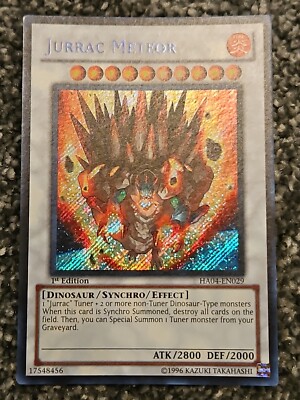 YuGiOh TCG Jurrac Meteor HA04-EN029 Secret Rare 1st Edition NM | eBay