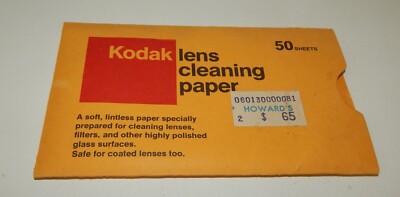 Kodak Lens Cleaning Paper - 50 Sheets - New Old Stock | eBay