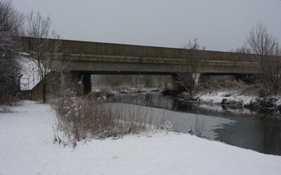 Photo 6x4 A14 bridge over the river Gipping Sproughton Seen from the ...