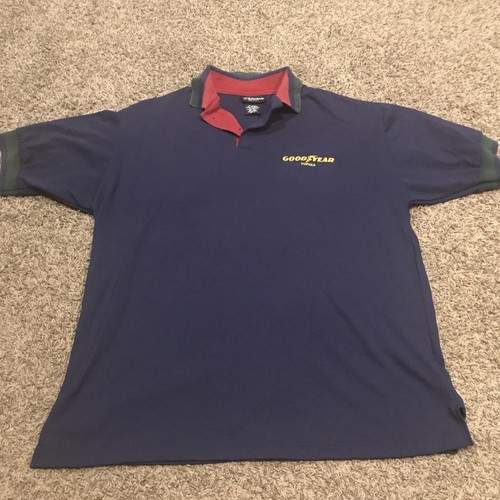 vintage goodyear work polo shirt size XL Topeka KS USA Cotton Blend A22 ...