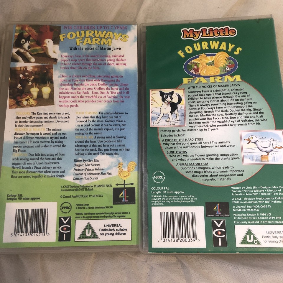 Fourways Farm and the riddlers vhs bundle! Absolutely no mould on the ...