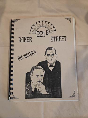 221 B Baker Street The Return Sherlock Holmes Fanzine (May 1994) | eBay