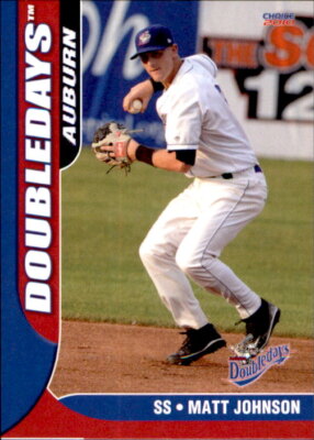 2010 Auburn Doubledays Choice #19 Matt Johnson Orrville Ohio OH ...