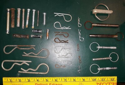 20BB54 ASSORTED HARDWARE: CLEVIS PINS, BALL DETENT PINS, CLIPS, GOOD ...