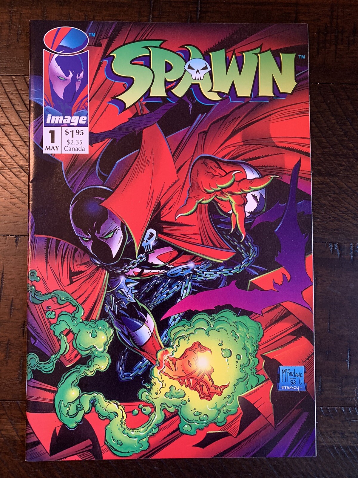 Spawn #1 INSIDE COVER PRINTING ERROR!!! 1ST APPEARANCE SPAWN + Bonus ...