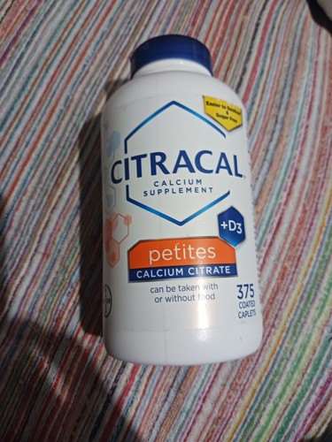 Citracal Petites Calcium Citrate - Vitamin D3 Supplement 375 Caps - Exp ...