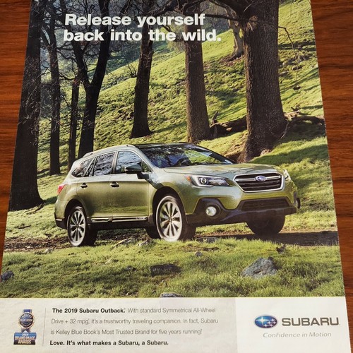 SUBARU OUTBACK PRINT AD MAGAZINE ADVERTISEMENT RELEASE YOURSELF BACK ...