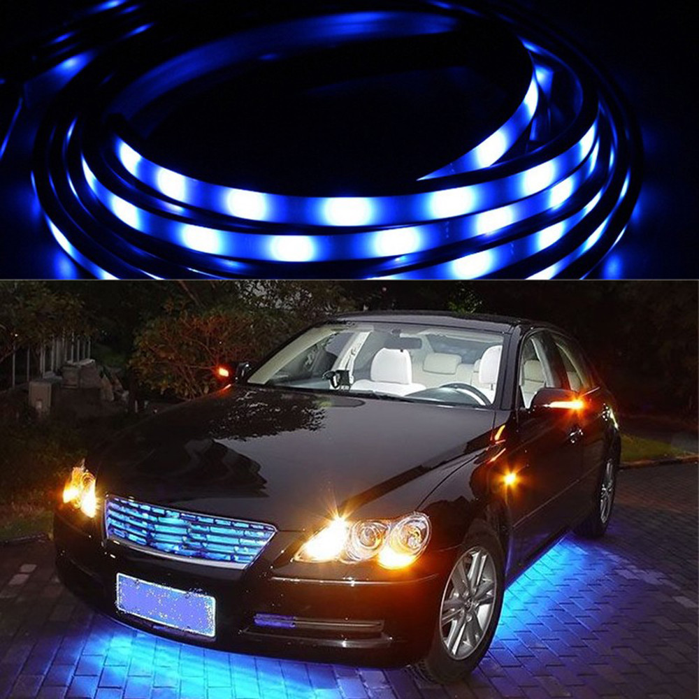 NEW Sound Active 8 Color Change LED Underbody Under Car Light Kit 48 ...
