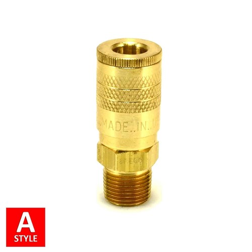 A Style Quick Coupler Air Hose Fittings 3/8 NPT Tools Plug Compressor ...