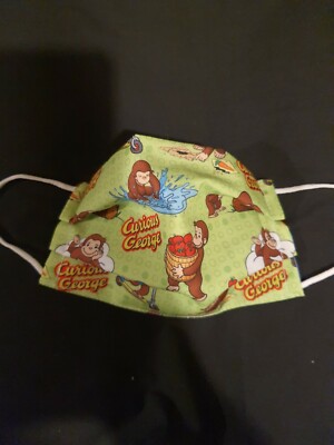 Curious George Face Mask Kids Size Washable Reusable Handmade Disney | eBay