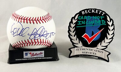 David Letterman Signed Authentic MLB Baseball Beckett BAS COA | eBay