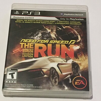 Need for Speed: The Run (PlayStation 3) PS3 Limited Edition Complete ...