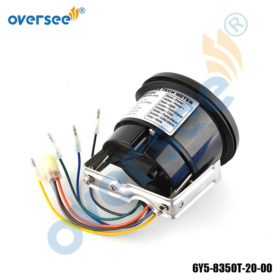 6Y5-8350T-20-00 Digital Multi-Function Gauge Tachometer Tach For Yamaha ...