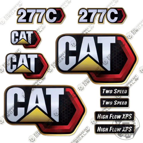 Fits Caterpillar 277C Next Gen Decal Kit Skid Steer - 7 YEAR OUTDOOR 3M ...