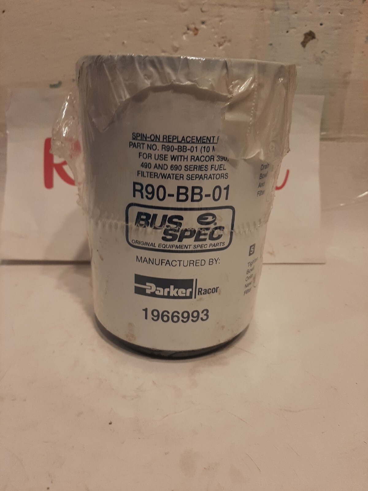 RACOR 1966993 - Fuel filter cross reference
