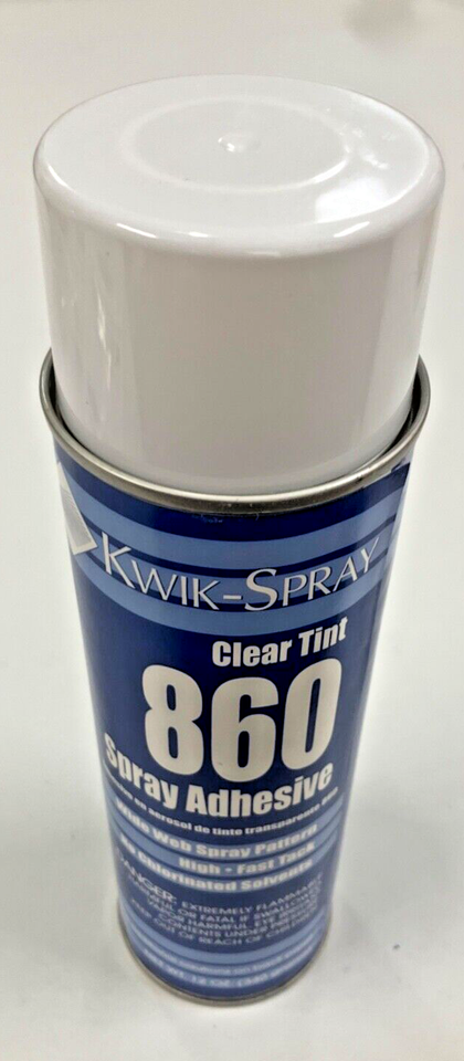 860 SUPER KWIK SPRAY ADHESIVE 12 OZS. CLEAR TINT CANS 7 AVAILABLE | eBay