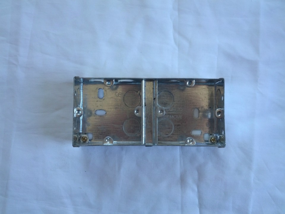 Metal Electrical Back Boxes Flush For Sockets And Switches | eBay UK