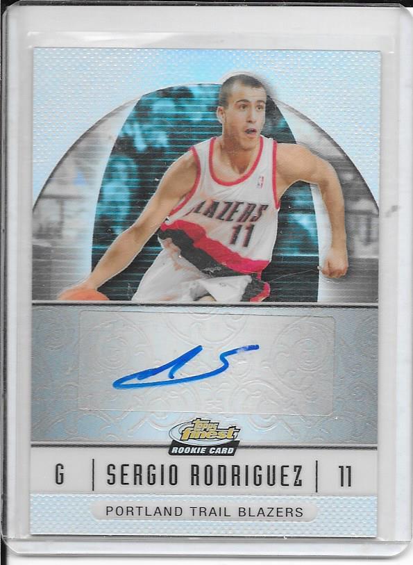 2006-07 Finest - SERGIO RODRIGUEZ Autograph Rookie - SPAIN 2016 Rio ...
