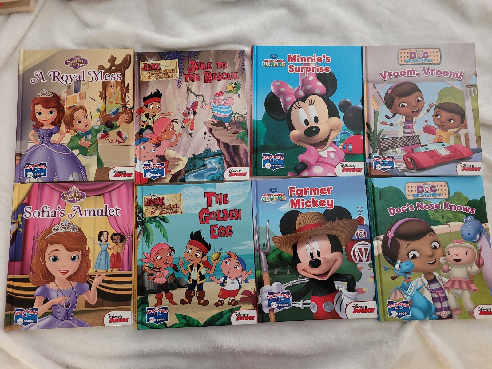 Lot of 8 DISNEY JUNIOR Story Reader Books for Me Reader Sophia, Jake ...
