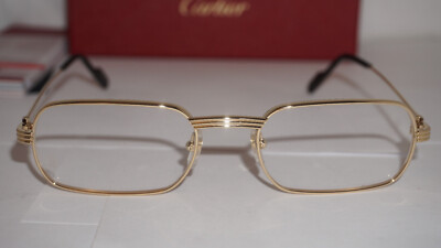 CARTIER New Eyeglasses Gold Transparent CT0556O 001 55 20 145 | eBay