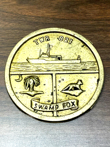 TRW Swamp Fox (821) Navy Torpedo Weapons Retriever Brass Metal Plaque ...