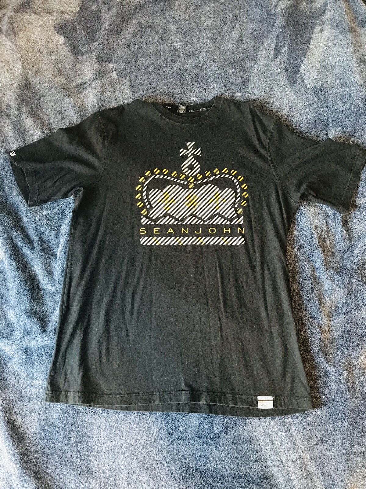 Sean John Classic Logo T-Shirt. Black Crown Xl - Gem