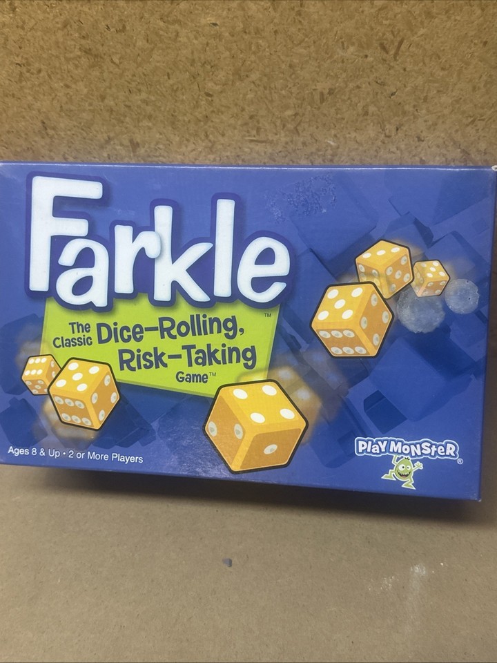 FARKLE THE CLASSIC DICE ROLLING RISK-TAKING GAME BY PLAY MONSTER 100% ...