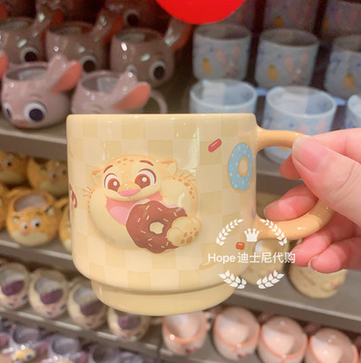 Authentic Shanghai Disney Zootopia Benjamin Cartoon Ceramic Mug ...