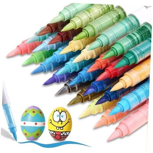 126 Colors Acrylic Paint Markers, Soft Brush Tip Acrylic Paint Pens for ...