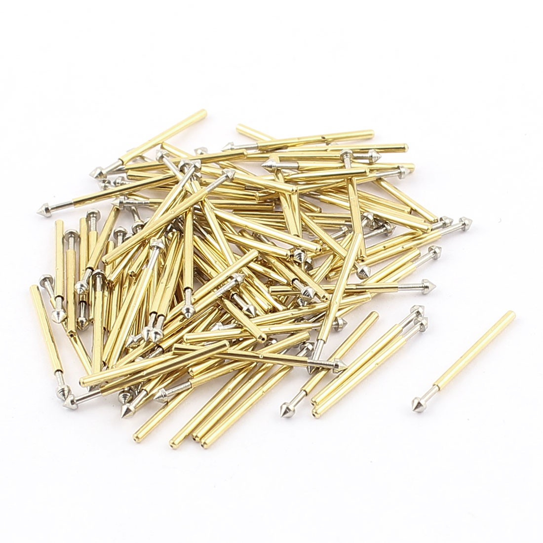 P75-E2 1.3mm Dia 17mm Length Convex Tip Metal Spring Test Probe Pin ...