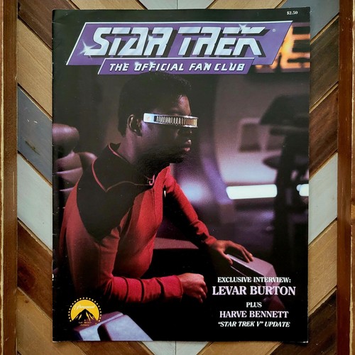 Star Trek: Official Fan Club #62 (June 1989) TNG Levar Burton/Stewart ...