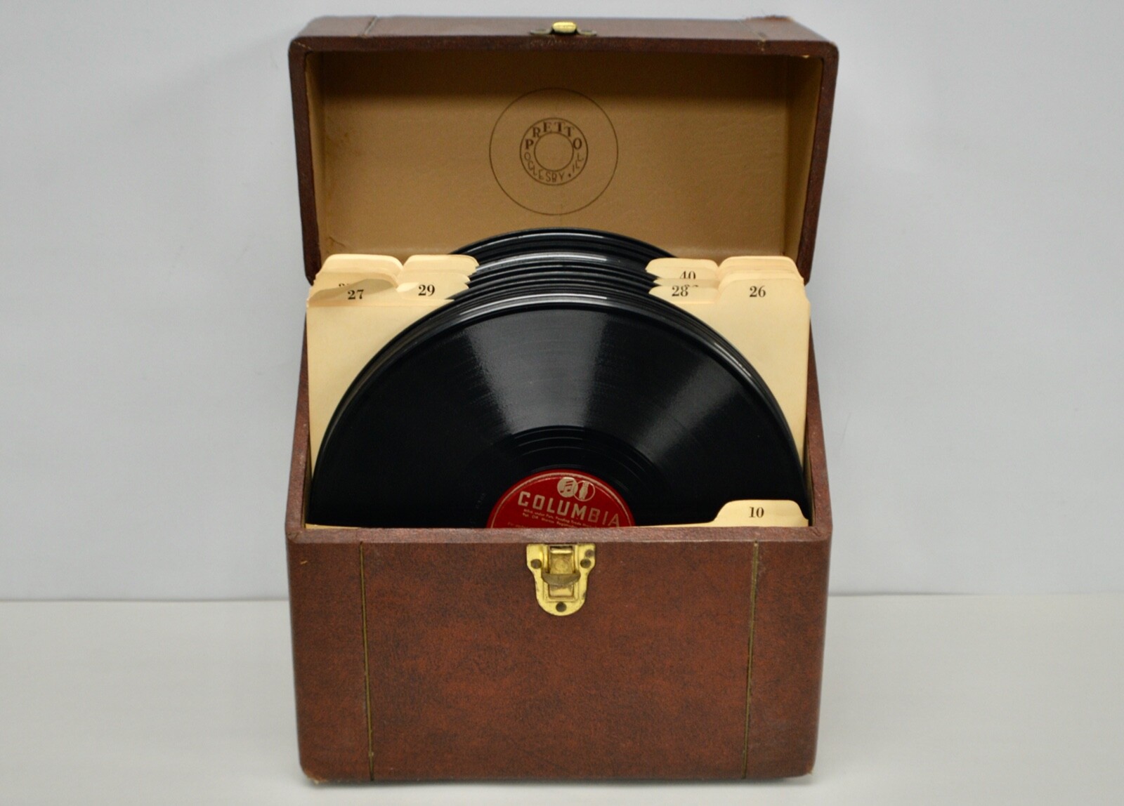 Vintage 10" 78 RPM Record Collection in Case | eBay