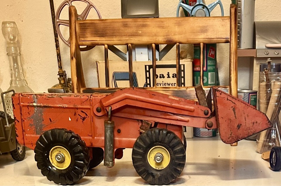 Vintage 50’s Pressed Steel Nylint Toys Red Hough Payloader Original | eBay