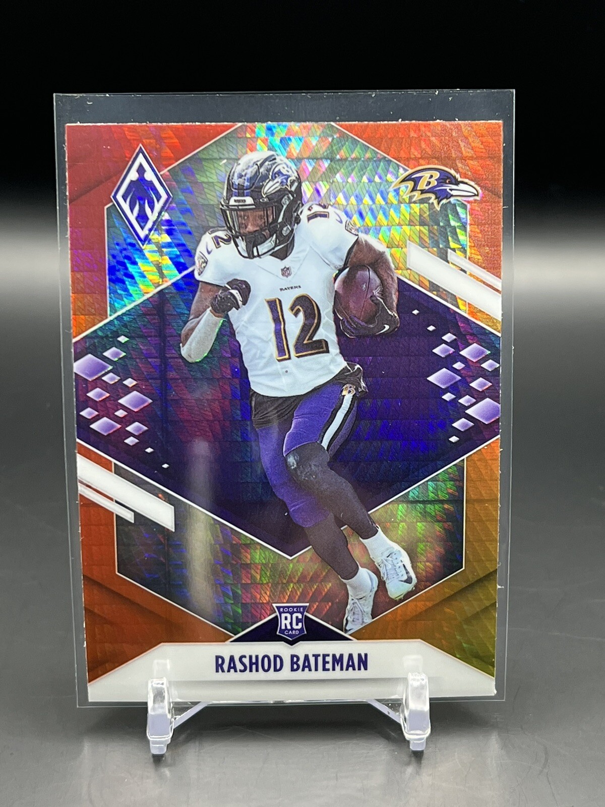 2021 Panini Phoenix Rashod Bateman Rookie Fire Burst Card RC #113 NFL ...
