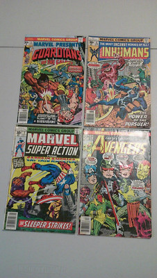 Marvel Bronze Age Comic lot of 4 The Inhumans #11, The Avengers #154 ...