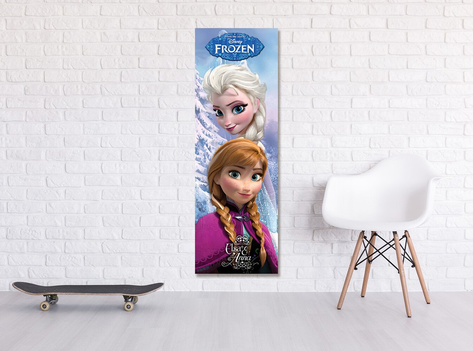 Disney's Frozen - Door Movie Poster (Anna & Elsa) (21" X 62") | eBay