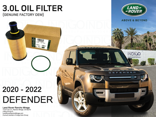 2020-2022 LAND ROVER DEFENDER FACTORY OEM 3.0L I6 Oil Filter (LR133455 ...