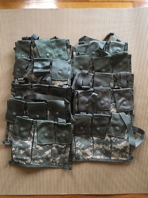 USGI MOLLE II 6 Mag Bandoleer Ammo Pouch (10 pack) ACU Camo Army ...